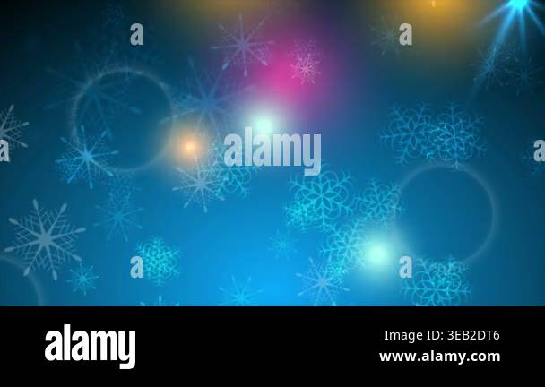 Bright shiny abstract Christmas motion background with snowflakes Stock ...