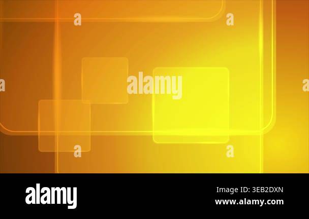 Abstract bright yellow shiny geometric tech motion background Stock ...