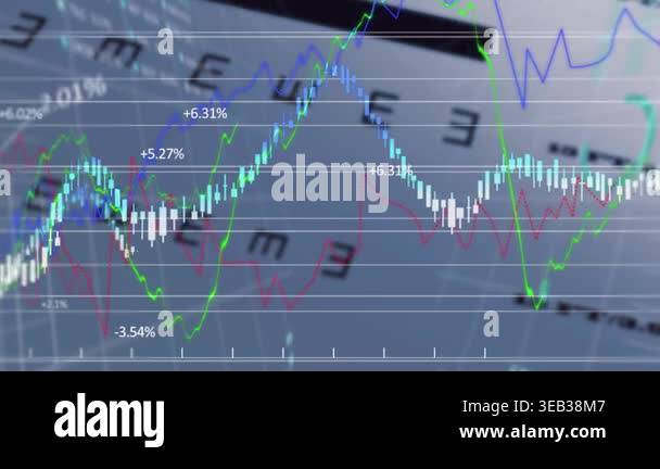 Animation of data processing over letters. Autism awareness month and ...