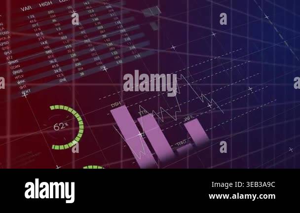 Animation of statistical data processing over grid network against ...