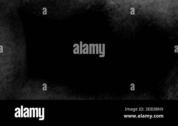 Retro frame with white scuffs and grunge grain on black screen. Old ...