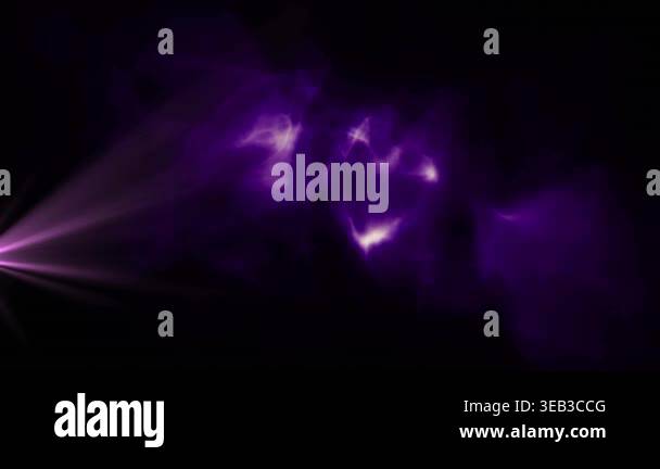 Animation of purple moving glowing wave over black background ...