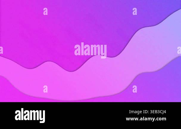 Animation of purple shapes and waves over beige background. Colour ...