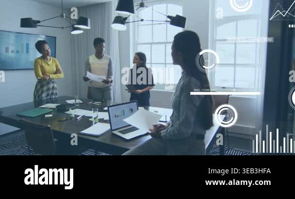 Animation of statistical data processing against diverse women ...
