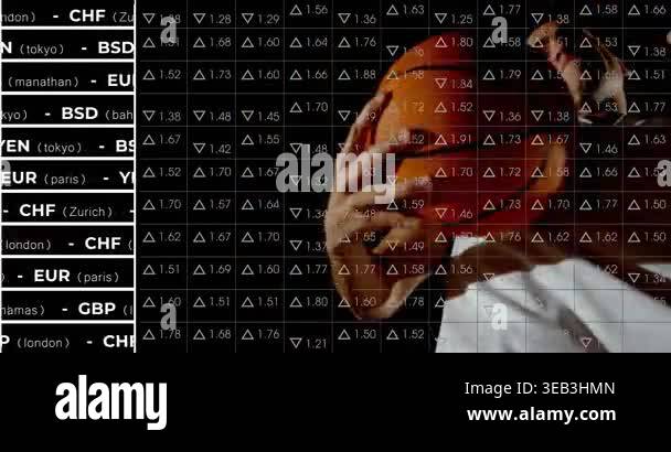 Man lifting basketball and releasing it while tracking animated ...
