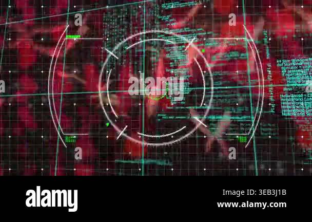 Animation of scope scanning and data processing over blood vessels and ...