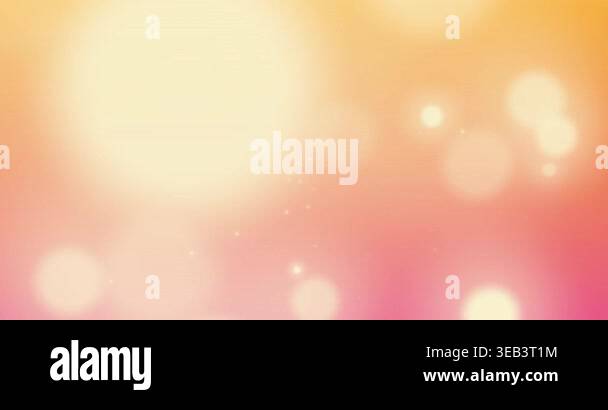Animation of spots of light against orange and pink gradient background ...