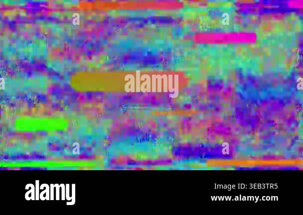 Animation of lines moving over multicolour screen. colour, pattern and ...