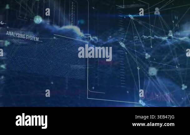 Waveform pulsing causing UI fading, code streaming, network nodes ...