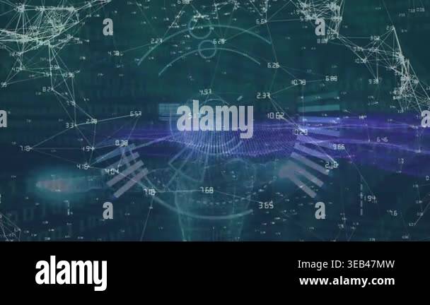 Animation of connections and data processing over human body model on ...