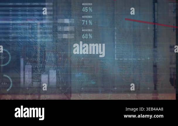 Animation of statistical data processing against microprocessor ...