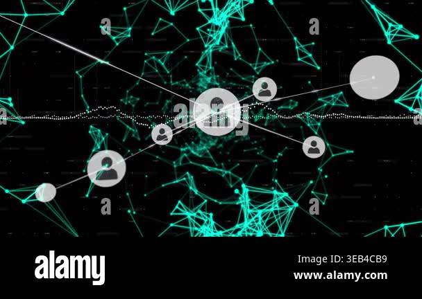 Network network animation network animation black network. Global ...