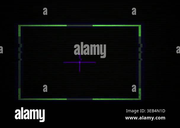 Black background with green rectangle frame Stock Video Footage - Alamy