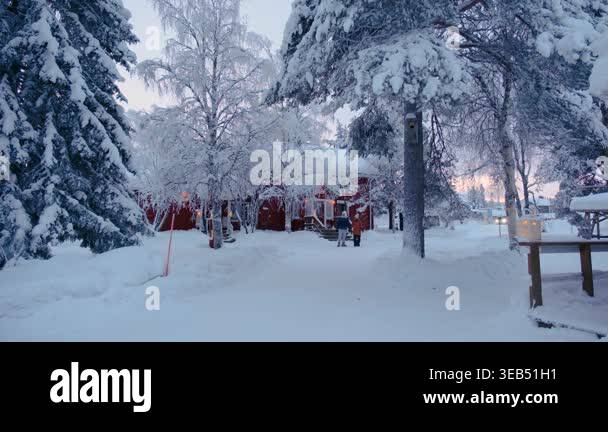 Explore the enchanting village of Akaslompolo in Lapland, Finland ...
