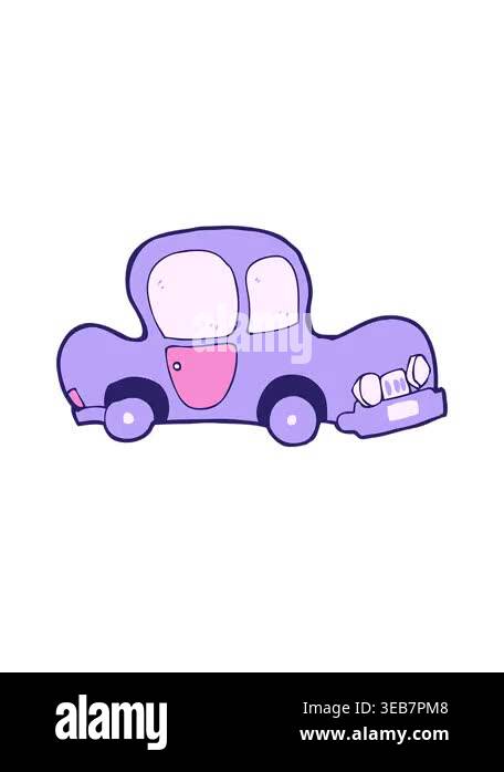 shivering motion animation of simple car Stock Video Footage - Alamy