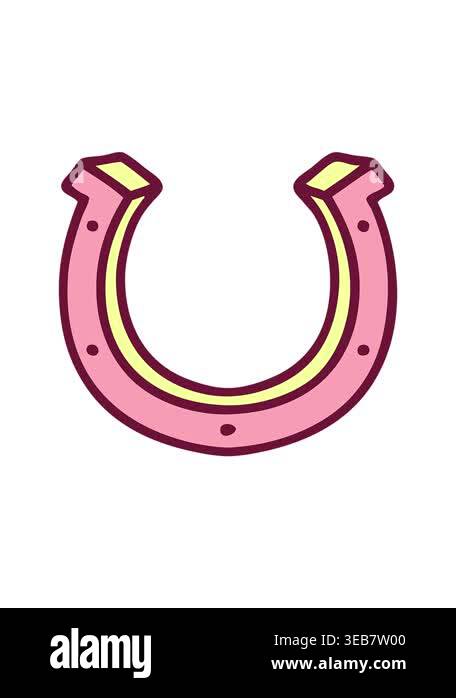 attention grabbing animation of iconic tattoo style image of a horse ...