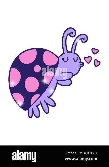 glitter effect animation of ladybug Stock Video Footage - Alamy