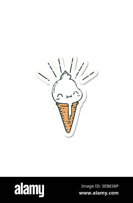 blinking radial lines animation of ice cream character Stock Video ...