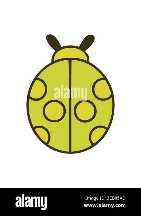 changing color animation of cute cartoon of a lady bug Stock Video ...