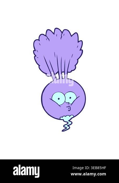 shine light effect animation of cartoon illustration vegetable Stock ...