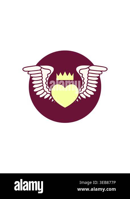starburst effect animation of iconic tattoo style image of a heart with ...