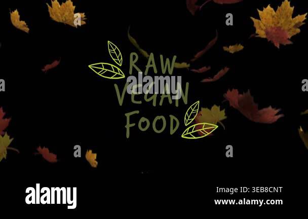 Animation of happy christmas text over falling leaves. Invitation card ...