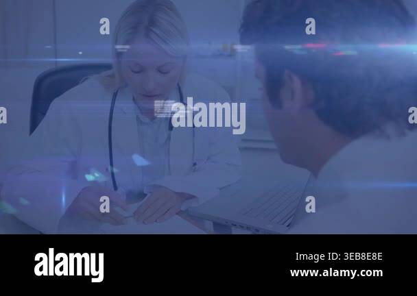The doctor is prescribing medication to her patient. Global medicine ...