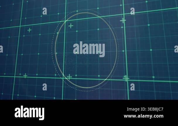 Curved arc appearing lower center, HUD drawing rings while waveform ...