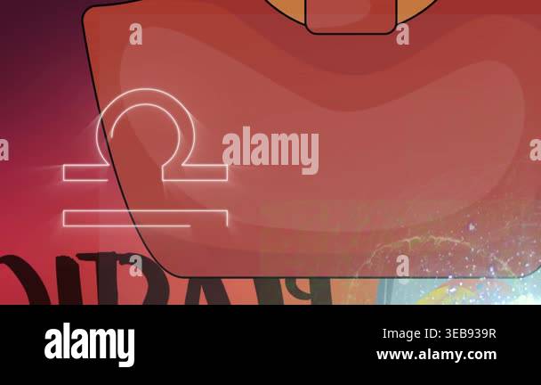 Digital animation of get the details text over abstract gradient pink ...