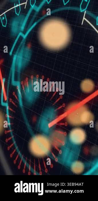 Vertical video: HUD sliding across grid, cam panning and showing ...