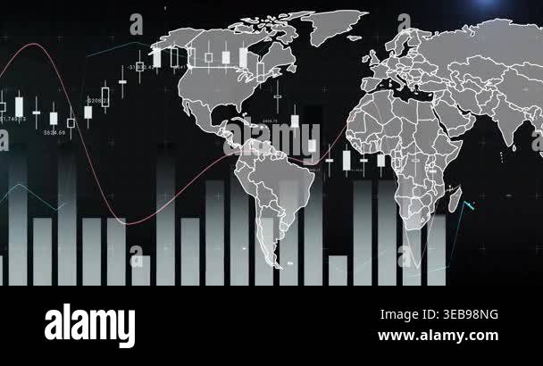 Animated financial map on load panning right, raising bars, adding ...