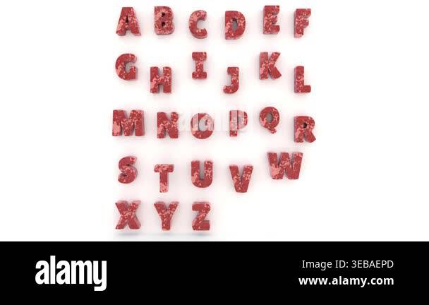 a to z alphabet words Stock Video Footage - Alamy