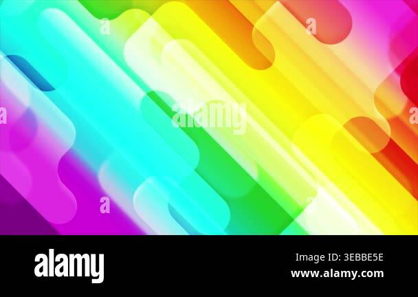 Colorful abstract geometric shapes video animation Stock Video Footage ...