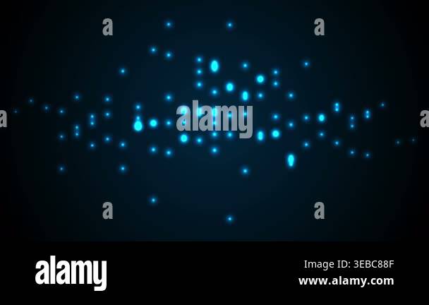 Dark blue abstract glowing circle lights video animation Stock Video ...