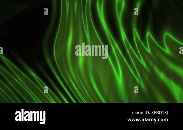 Abstract green light waves flowing in dark background Stock Video ...