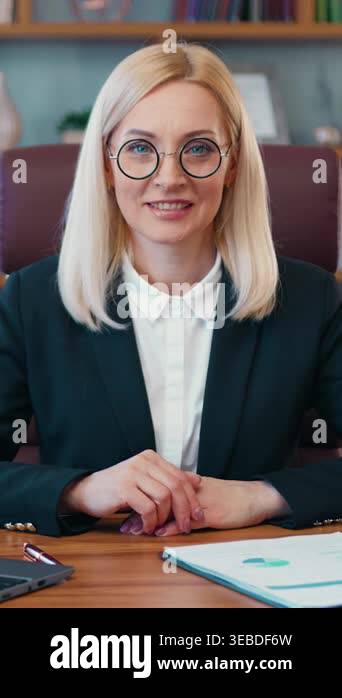 Serious blond female manager Stock Videos & Footage - HD and 4K Video ...
