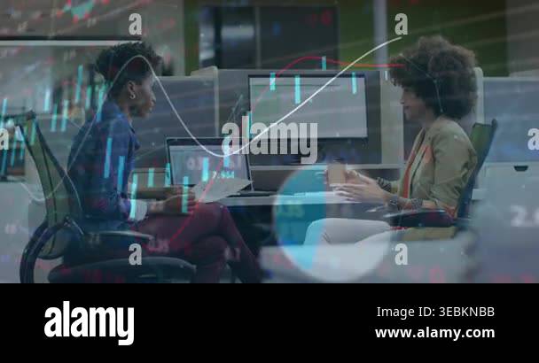 Animation of fingerprint scanner and data processing over two diverse ...
