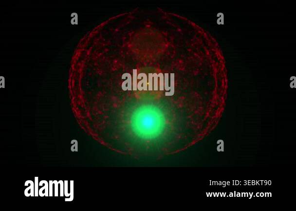 Animation of glowing qr code over network of connections. Global ...