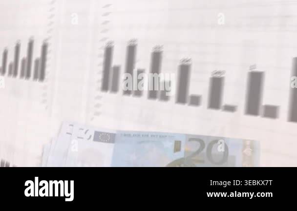 On play start, bar chart updating and 20 euro notes rotating, stacking ...