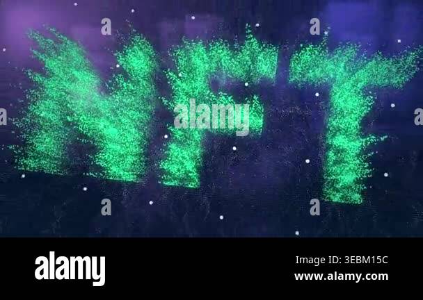 Animation of text with globe and network of connections. Global digital ...