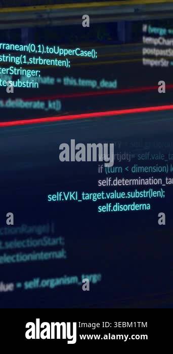 Vertical video: Scrollbar dragging code pane, revealing functions and ...