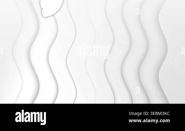 Animation of start text banner over wavy lines in seamless pattern on ...