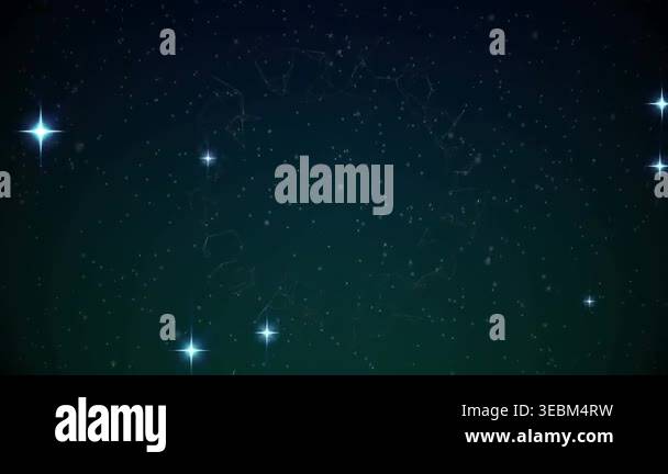 Animation of shapes and snow falling at christmas. Christmas ...