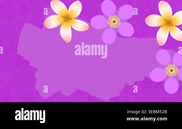 Animation of moving spheres over violet background. Valentines day ...