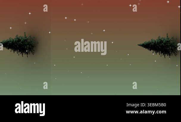 Animation of globe with light spots over on red background. Global ...