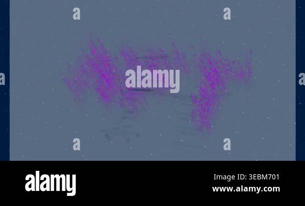Animation of nft text over office. Global business and digital ...