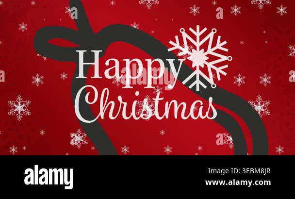Animation of christmas greetings text and christmas decorations ...