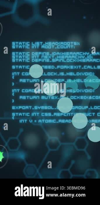 Vertical video: Left dots starting and drifting, panel moving, nodes ...