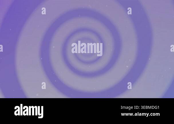 Animation of white particles floating against copy space on blue radial ...