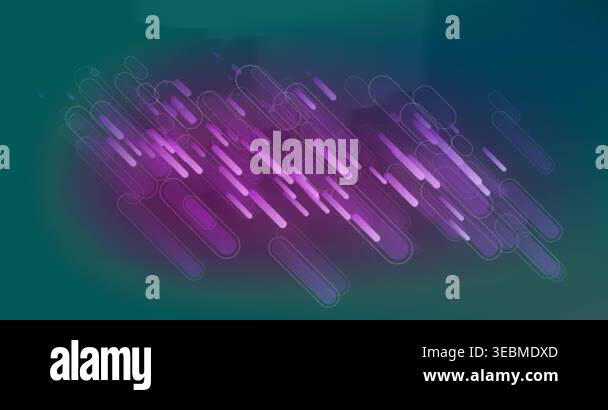Animation of purple lines on black background. Light, pattern and ...